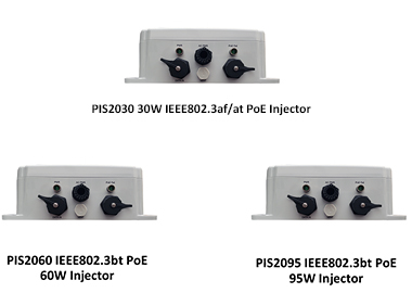 Commercial & Outdoor PoE Injector, Extender & Splitter